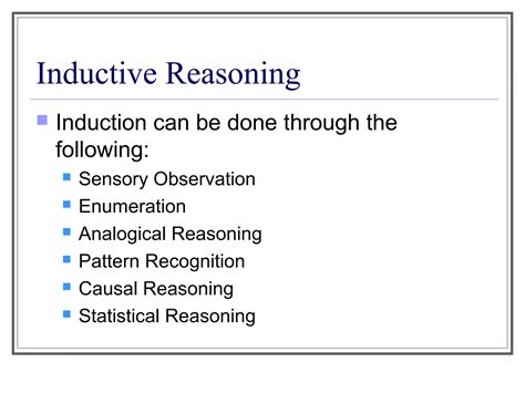 Introduction To Inductive And Deductive Reasoning Ppt
