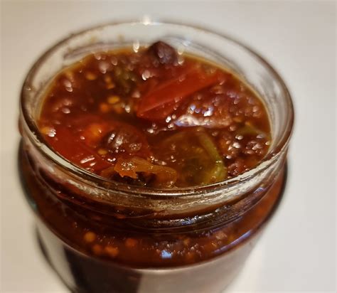 Green And Red Tomato Chutney Bunch