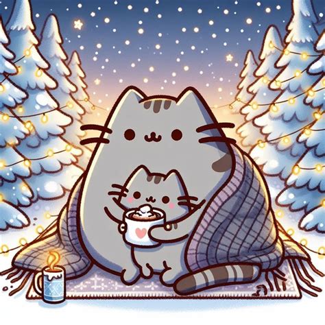 Puscheen Cat Christmas Pusheen Pfp Christmas Pusheen Snowman