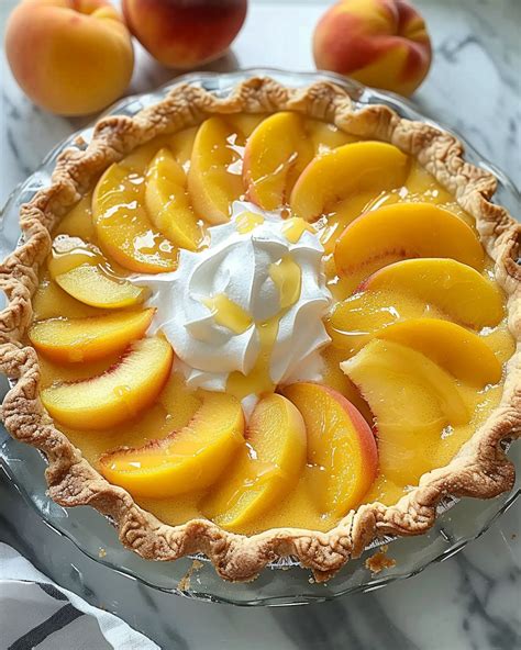 Peach Cream Pie Recipe A Simple Delicious Dessert