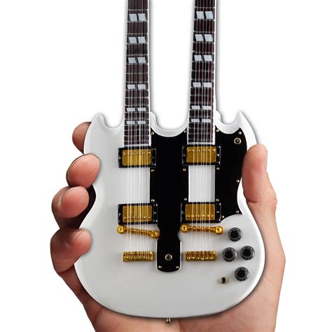 Alex Lifeson Mini Double Neck Guitar Shop The Rush Backstage Official