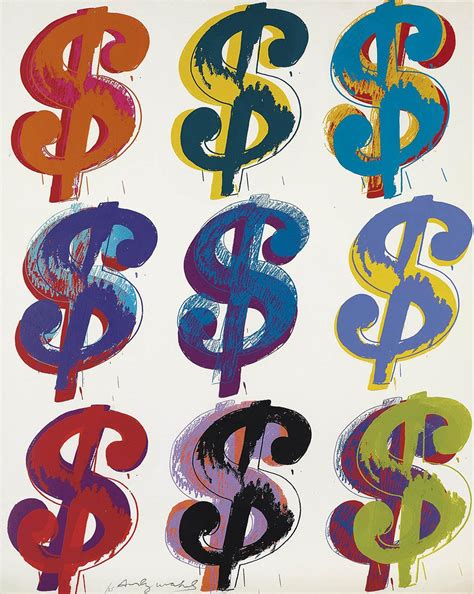 Andy Warhol Dollar Sign 9 F And S Ii286 Signed Print 1982