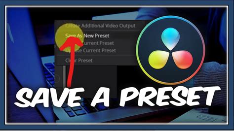 How To Save A Preset In Davinci Resolve YouTube