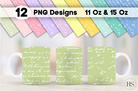 12 Pastel Colors Script Mug Sublimation Graphic By Heyv Studio · Creative Fabrica