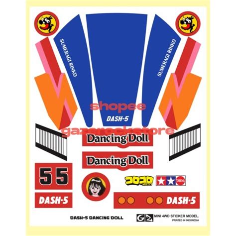 Jual Stiker Tamiya Dash 5 Dancing Doll Cutting Vinyl Shopee Indonesia