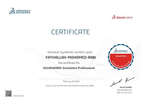 Cswp Solidworks Simulation Certification Dassaultsystèmes