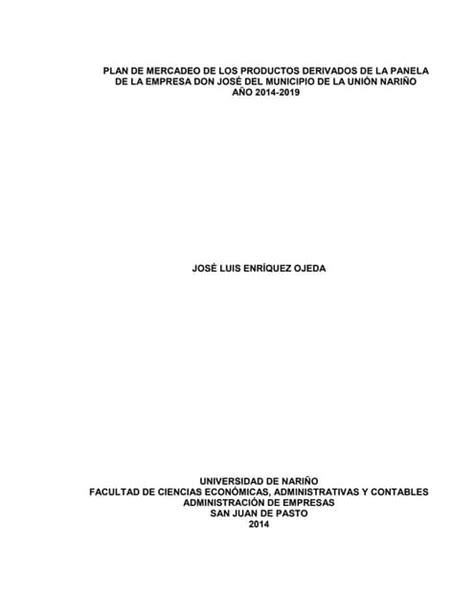 Tesis Plan De Marketing Ateneo Docx