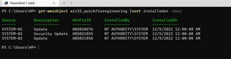 How To Find Windows Update History Using Powershell Techepages