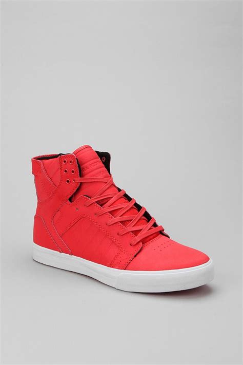 Bright Red Supras Supra Shoes Red Sneakers Supra Sneakers