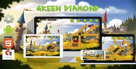 Green Diamond Html5 Javascript Gameconstruct2 Codemarket
