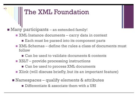 Acg 4401 Xml Schemas Xml Namespaces Xlink Ppt Download
