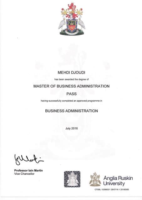 Master Of Business Administration Pdf