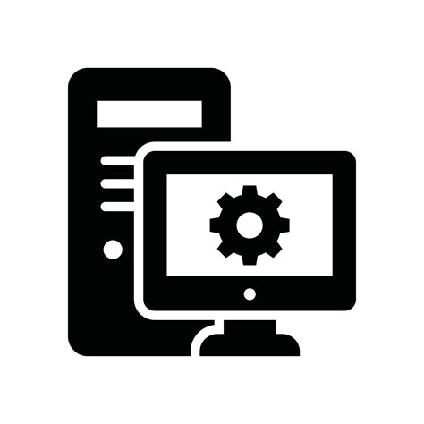Workstation Vector Glyph Icon Cloud Computing Symbol Eps 10 File 16877924 Vector Art At Vecteezy
