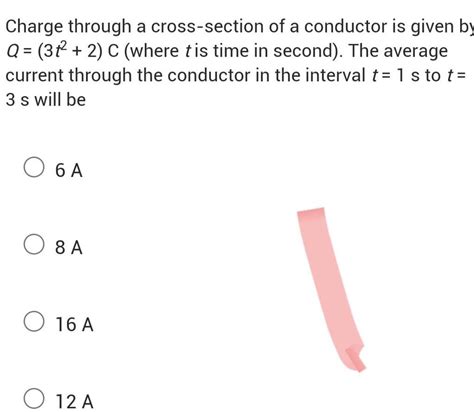 Answered Charge Through A Cross Section Of A Conductor Is Given By Q Kunduz