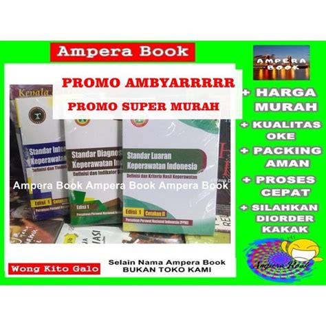 Jual Buku Keperawatan 1 Paket Sdki Siki Dan Slki Sdki Ppni Siki Ppni
