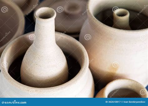 Rustic Ceramic Vase On Wooden Surface Royalty Free Stock Image