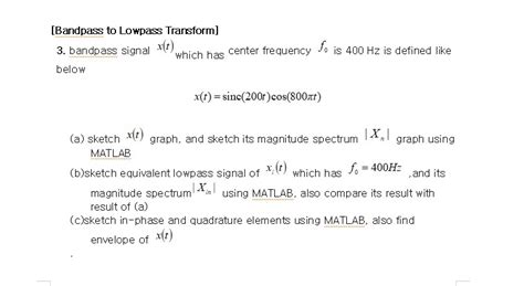 Solved Fourier Series Of A Rectangular Signal Train 1