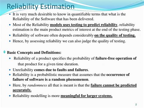 Ppt Musas Reliability Models Understanding Software Reliability