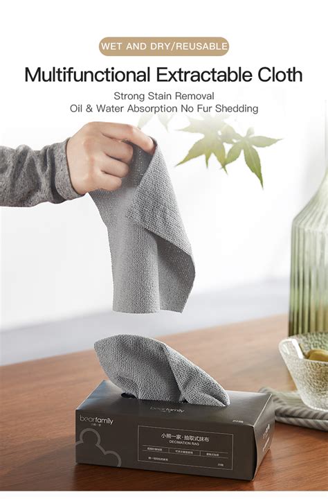 20pcsbox Removable Dishcloth Reusable Absorbent Microfiber Kitchen