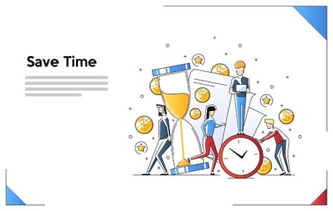 개념은 시간 저축을 저장 합니다 시간은 돈입니다 비즈니스 및 관리 주식 시장 미래 소득 성장에 금융 투자 플랫 라인 아트 스타일의 개념 0명에 대한 스톡 벡터 아트 및 기타