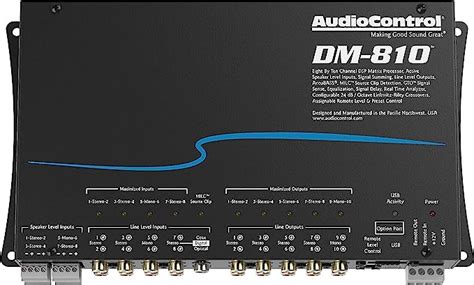 AudioControl DM 810 Premium 8 Input 10 Output DSP Matrix Processor ACR 3 Dash Remote Amazon
