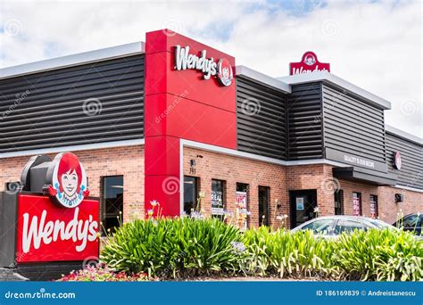 June 6 2020 Gilroy Ca Usa Wendy`s Location In South San