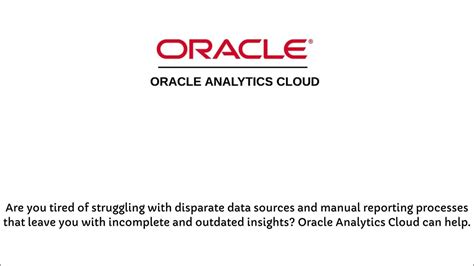 Oracle Analytics Oracle Cloud Oac Oic Oracle Faworacle Vertexanalyticsinc Youtube
