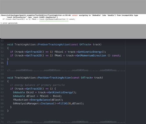 Geant4 Getmomentum Particles Track Event Run And Biasing