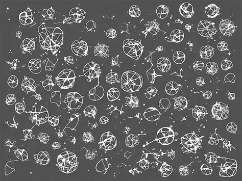 Premium Ai Image Vector Technological Falling Particles Dark Background