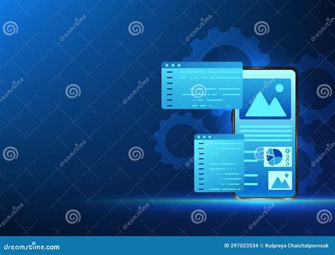 Software Development Technology Smartphone Display Screen A Screen