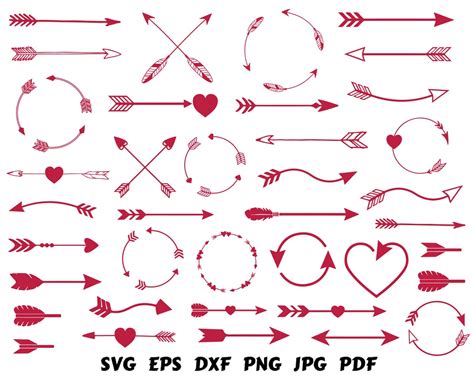Arrow Svg Arrow Bundle Svg Arrow Cut File Arrow Clip Etsy