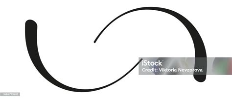 스우시 스와시 밑줄 스트로크 세트 추상적인 물결 모양의 가는 선 물결선 요소 벡터 격리 그림 곡선에 대한 스톡 벡터 아트 및 기타 이미지 Istock