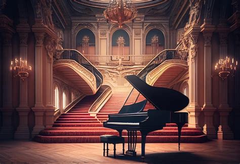 Premium Photo Beautiful Piano In Concert Hall