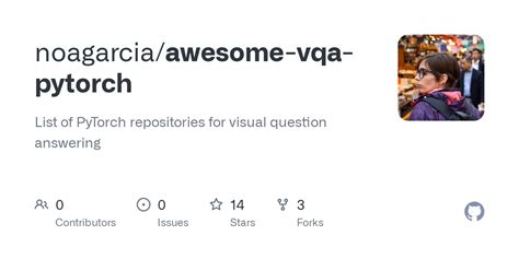 Github Noagarciaawesome Vqa Pytorch List Of Pytorch Repositories For Visual Question Answering