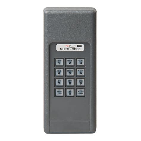 Multi Code Wireless Keypad Global Gate Controls Inc