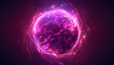 Abstract Bakground Neon Ring Light On Dark Premium Ai Generated Image