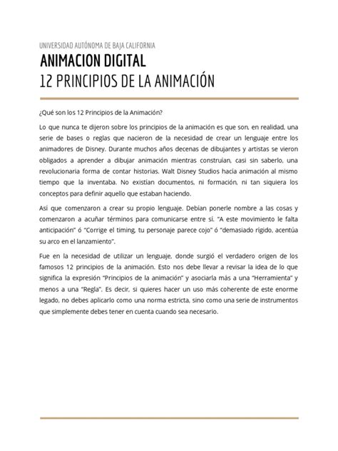 12 De Principios De La Animacion Descargar Gratis Pdf Animación