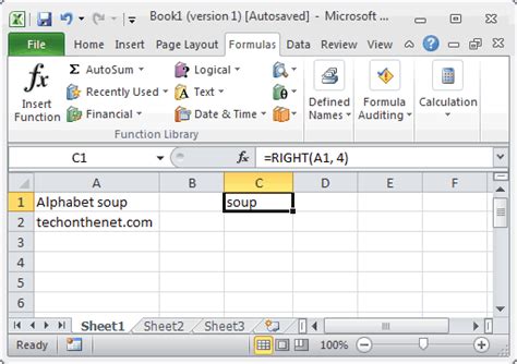 Ms Excel How To Use The Right Function Ws Vba