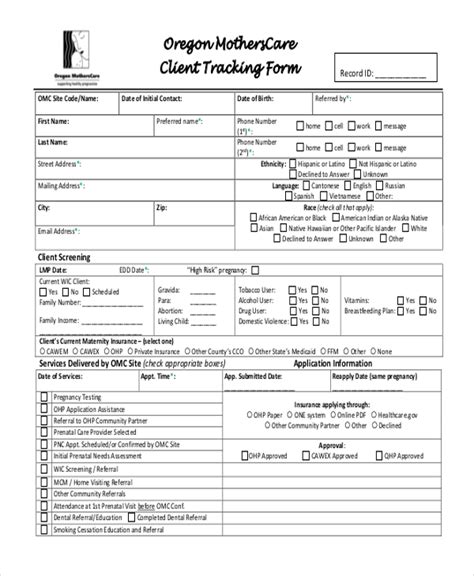 FREE Sample Tracking Forms In PDF MS Word MS Excel