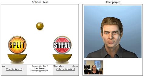 The Split Steal Game Interface Download Scientific Diagram