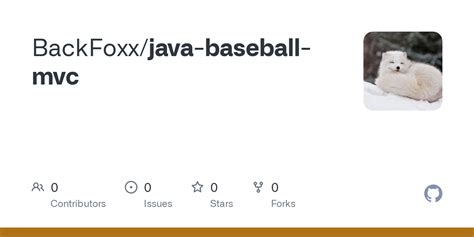 Github Backfoxxjava Baseball Mvc