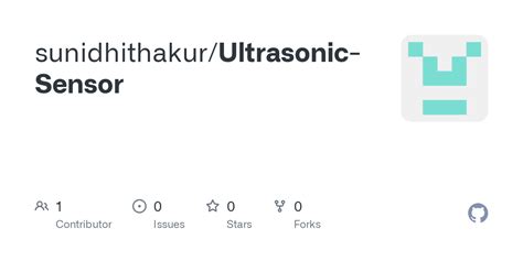 GitHub Sunidhithakur Ultrasonic Sensor