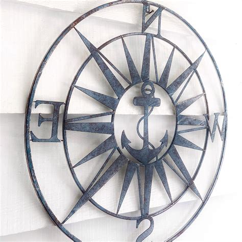 20 Inspirations The Allure Of Compass Metal Wall Art For Your Home