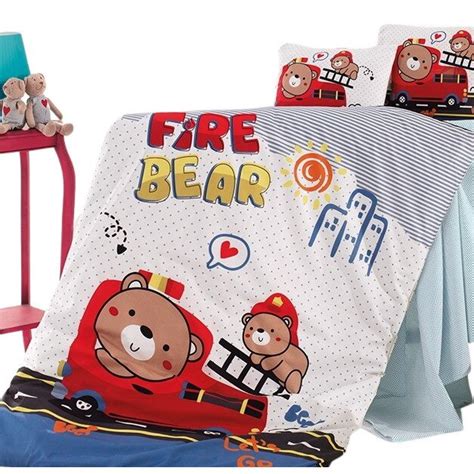 Спален комплект за детско легло с две калъфки за възглавница Fire Bear