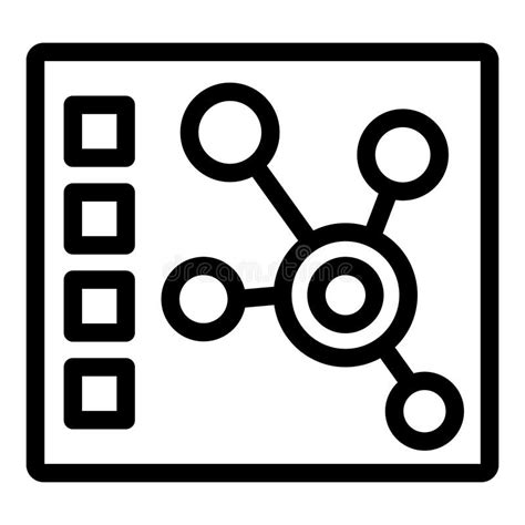 Data Analysis Icon Showing Interconnected Circles Representing Data