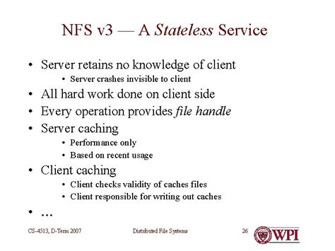 Distributed File Systems Cs4513 Distributed Computing Systems Slides