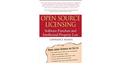Open Source Licensing Software Freedom And Intellectual Property Law Book