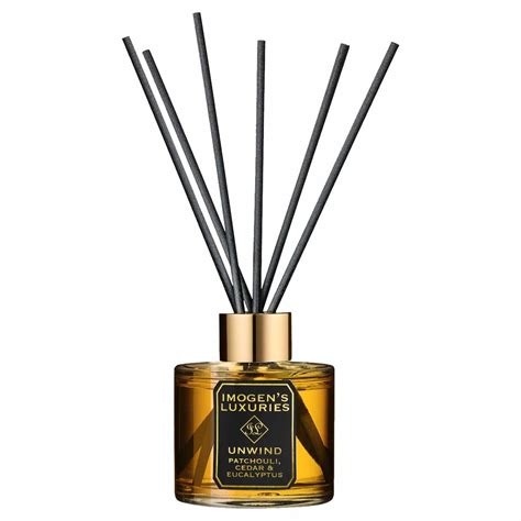 Unwind 100ml Reed Diffuser Cedar Patchouli And Eucalyptus Black Reeds