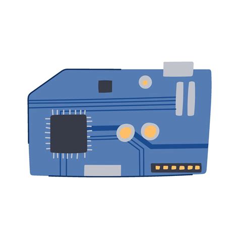 Semiconductor Microcontroller Cartoon Illustration 49843862 Vector Art At Vecteezy