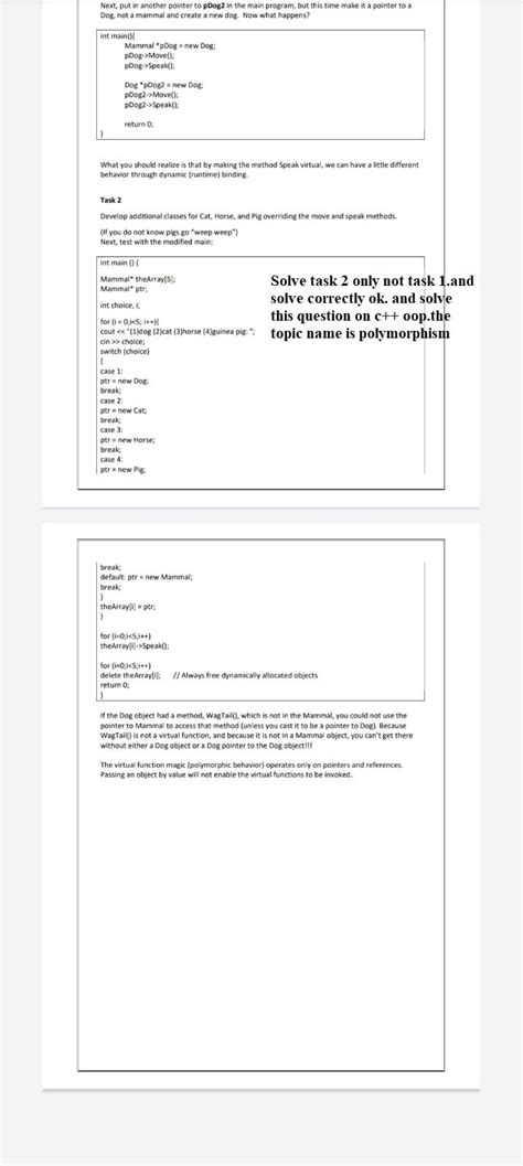 Solved Lab Task Task 1 You Will First Build Two Classes